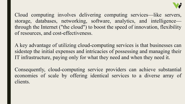 What does cloud computing mean in simple terms? | PPTX