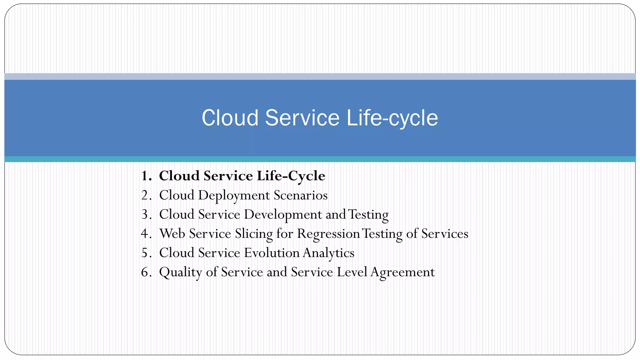 Cloud service lifecycle management | PDF