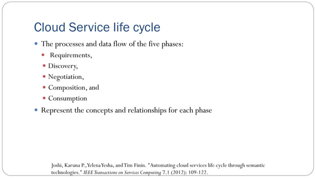 Cloud service lifecycle management | PDF | Cloud Computing | Internet