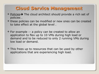 Cloud service management | PPT