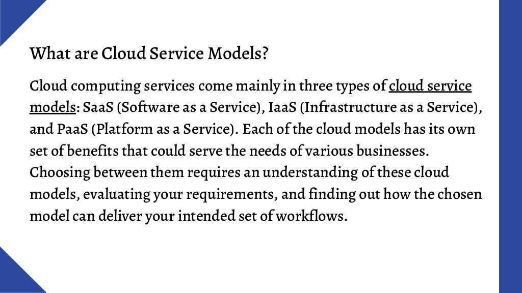 Cloud Service Models | PDF