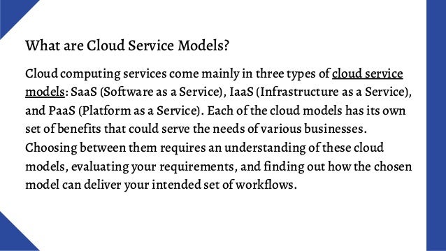 Cloud Service Models | PPT