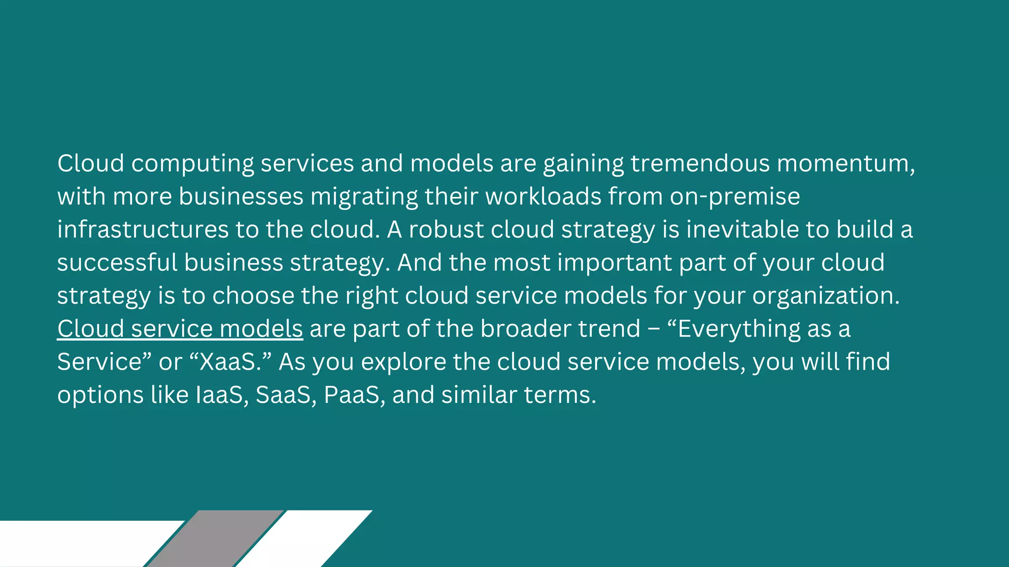 Cloud Service Models | PDF