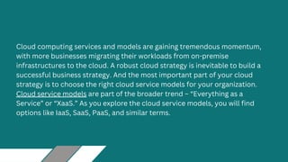 Cloud Service Models | PDF