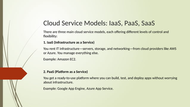 Cloud Service Models, Deployment Types, Security, and DevOps.pptx