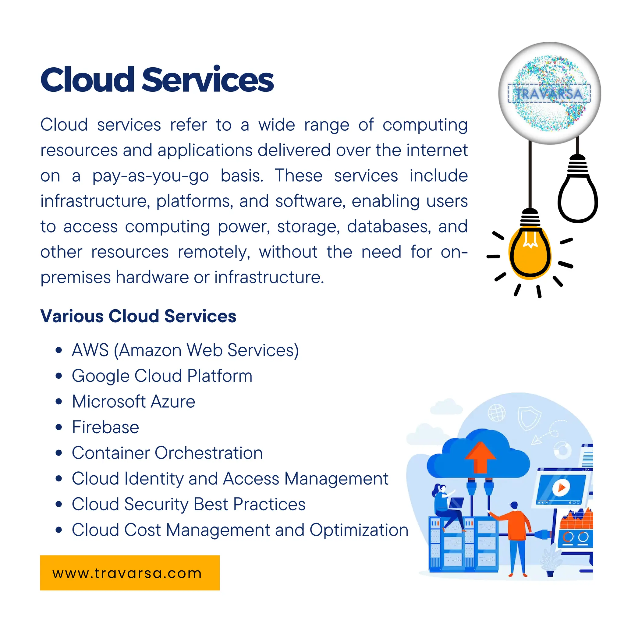 Introduction on various types of Cloud Services. | PDF