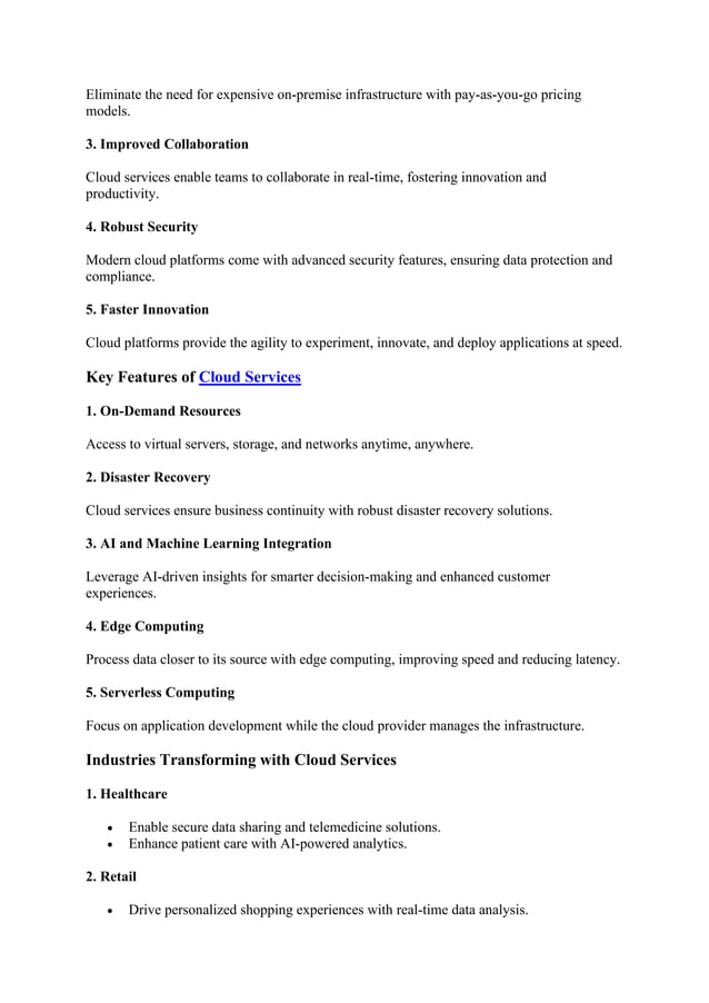 Unleashing the Power of Cloud Services with Mphasis: Accelerate Your ...