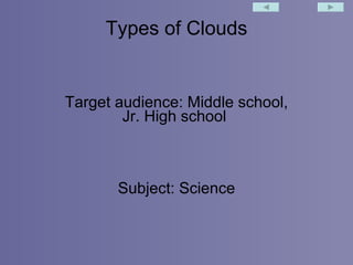 Identifying types of clouds | PPT