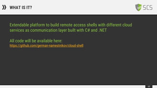 Build Your Own CloudShell | PPT