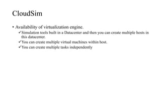 CloudSim.pptx | Cloud Computing | Internet