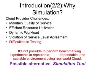 Cloudsim & Green Cloud | PPT