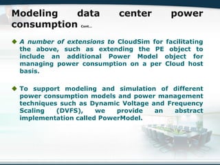 CloudSim Simulator for implementation of cloud environment | PPT