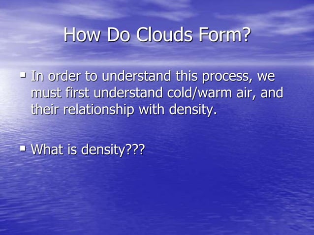 Cloud Formation & Types