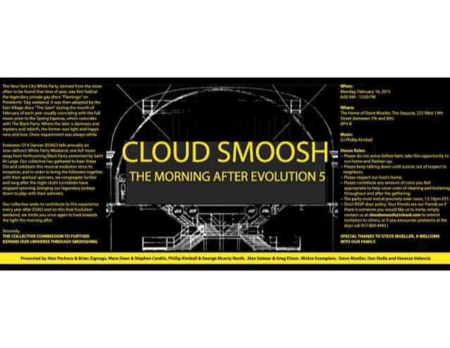 Event Invitation: Cloud Smoosh ~ A "Morning After" Party | PPT