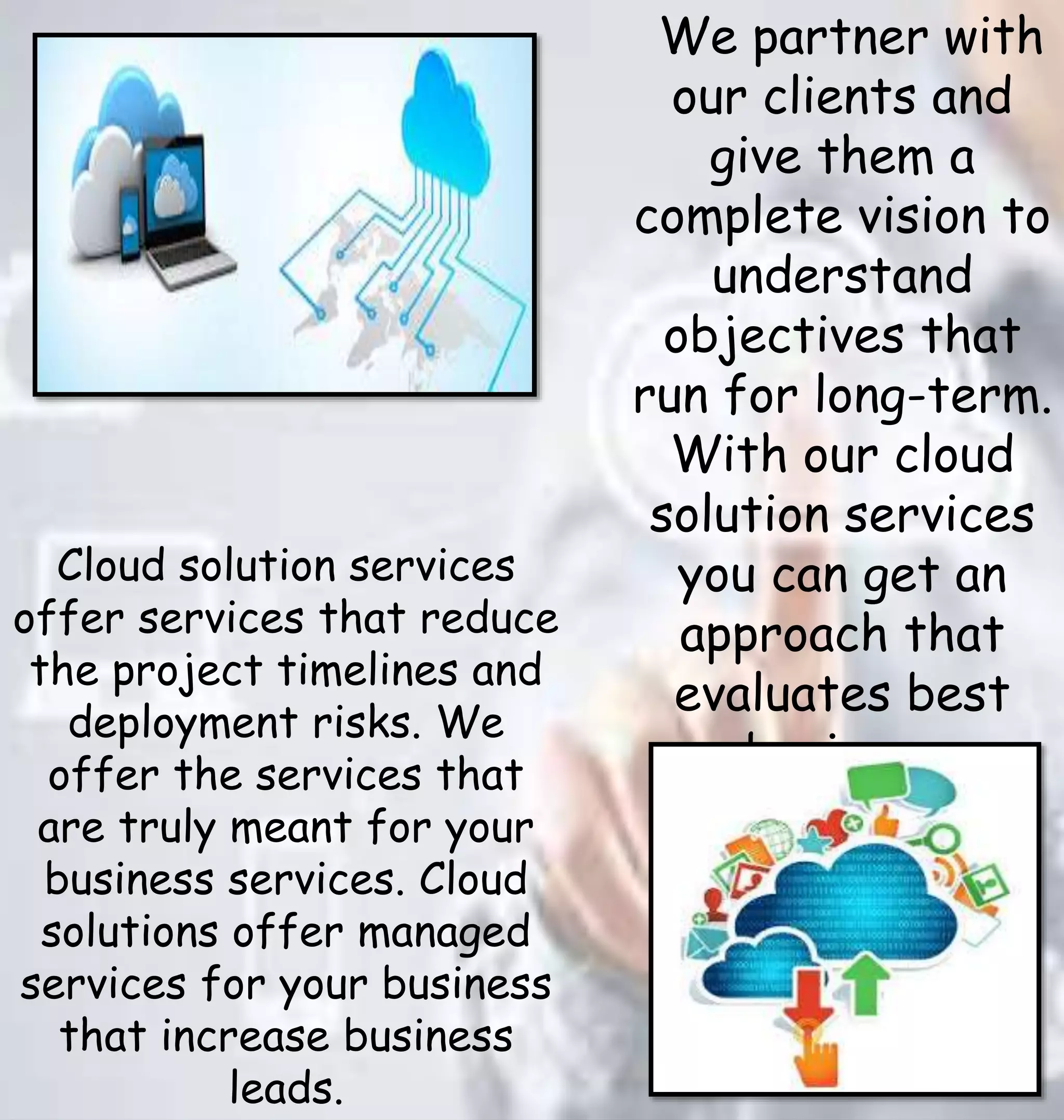 Cloud solution services | PPTX | Cloud Computing | Internet