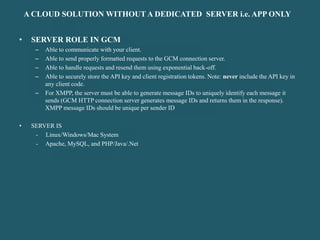 A Google Cloud Solution Minus Dedicated Server - App Only (Server and ...