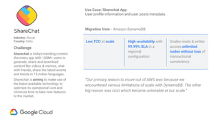 Cloud spanner architecture and use cases | PDF