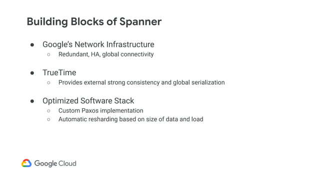Cloud spanner architecture and use cases | PDF