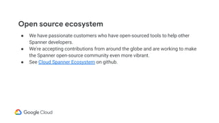 Cloud spanner architecture and use cases | PDF