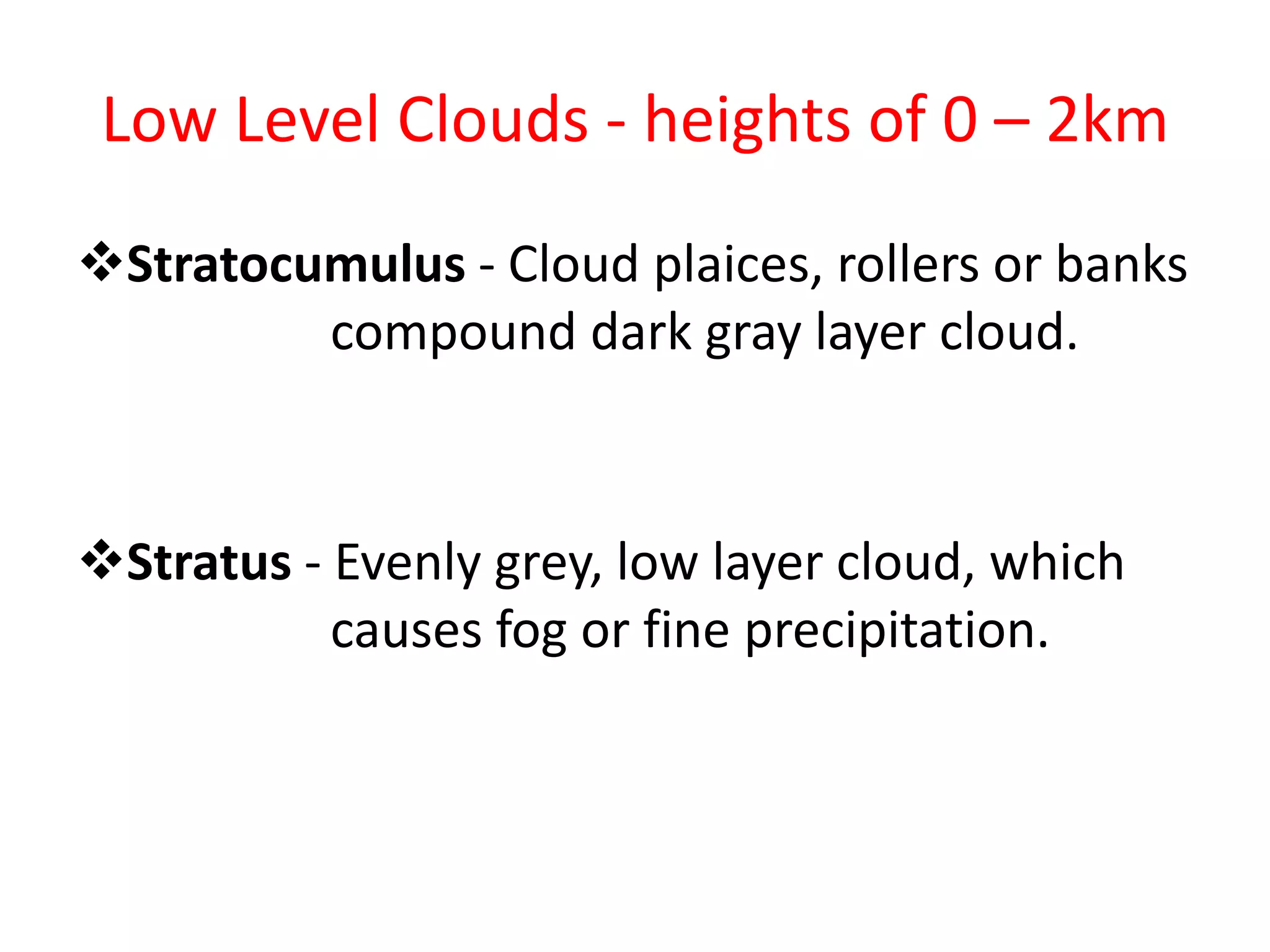 Types of Clouds and Classification | PPTX