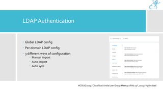 CloudStack Authentication Methods – Harikrishna Patnala, ShapeBlue | PDF