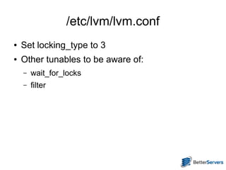 Using CloudStack With Clustered LVM | ODP