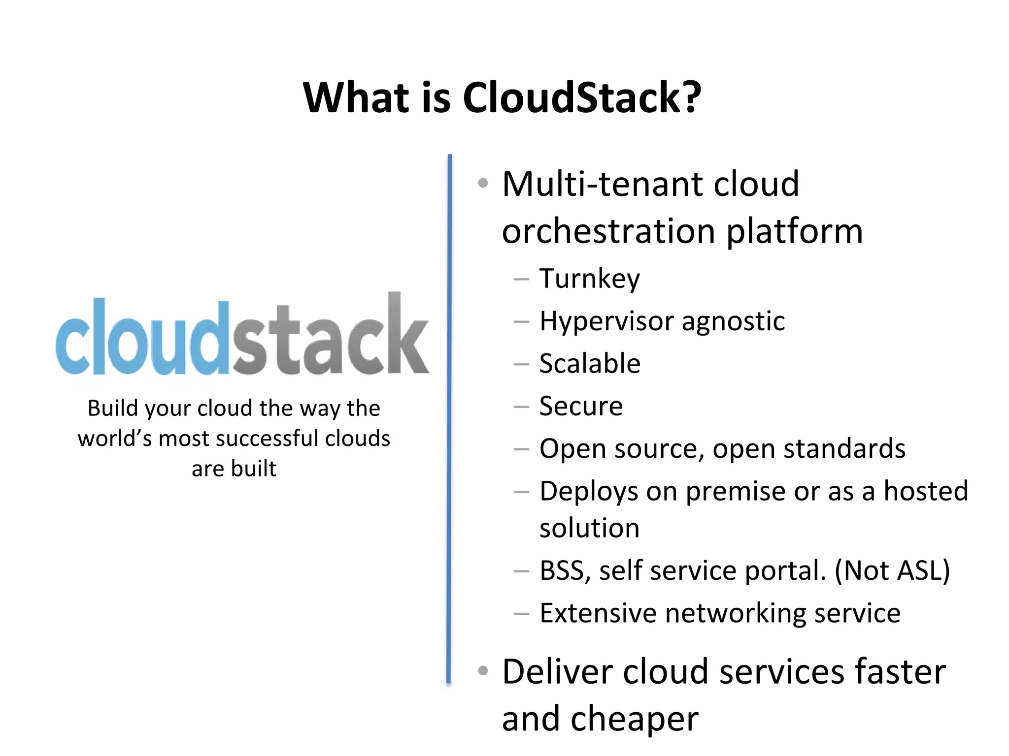 Cloud stack overview | PPTX