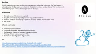 CloudStack Tooling Ecosystem – Kiran Chavala, ShapeBlue | PPT