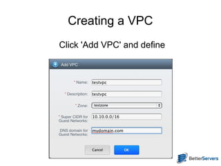 Implementing CloudStack's VPC feature | ODP
