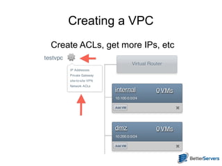 Implementing CloudStack's VPC feature | ODP