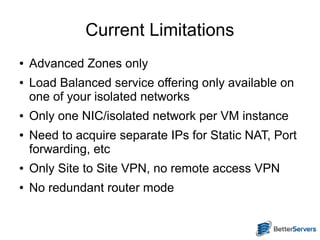 Implementing CloudStack's VPC feature | ODP