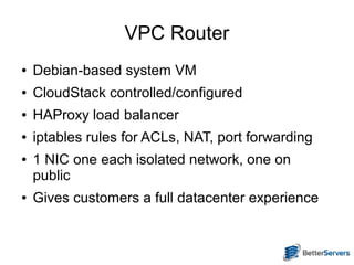 Implementing CloudStack's VPC feature | ODP