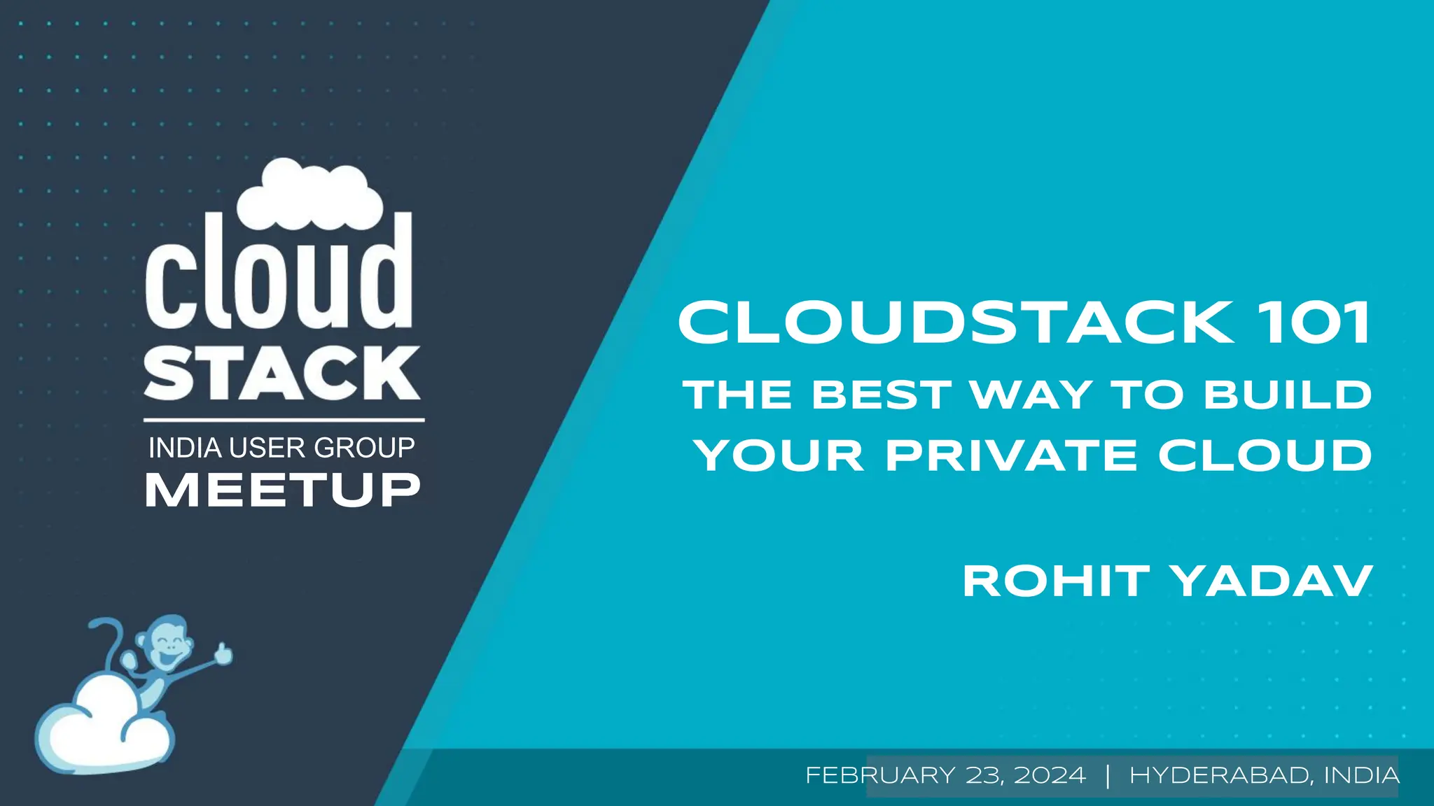 CloudStack 101: The Best Way to Build Your Private Cloud – Rohit Yadav, VP Apache CloudStack | PPT