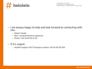 Robert Sander: CloudStack and Terraform | PDF