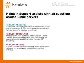 Robert Sander: CloudStack and Terraform | PDF