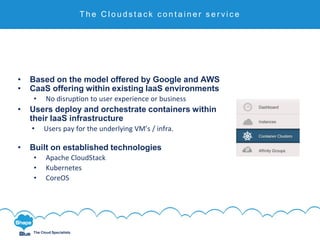 CloudStack Container Service | PPT
