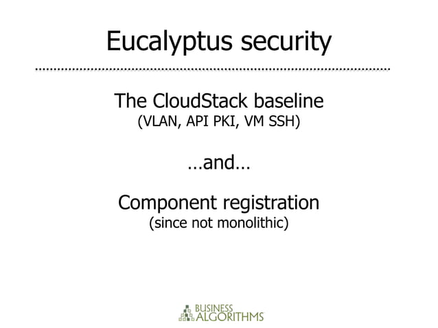 CloudStack vs OpenStack vs Eucalyptus: IaaS Private Cloud Brief Comparison | PPTX | Cloud ...