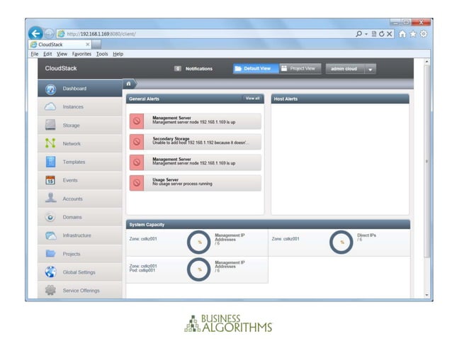 Cloudstack Vs Openstack Vs Eucalyptus Iaas Private Cloud Brief Comparison Pptx Cloud