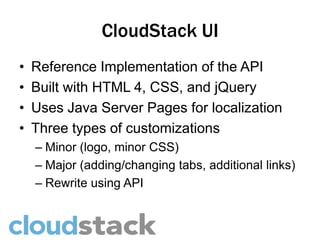 Deploying Apache CloudStack from API to UI | PPT