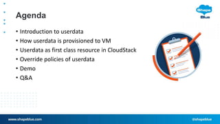 CloudStack Managed User-data & Demo | PPTX