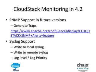 Cloud stack monitoring with zenoss | PPT