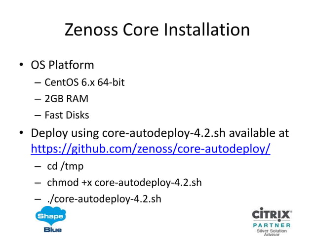 Cloud stack monitoring with zenoss | PPT