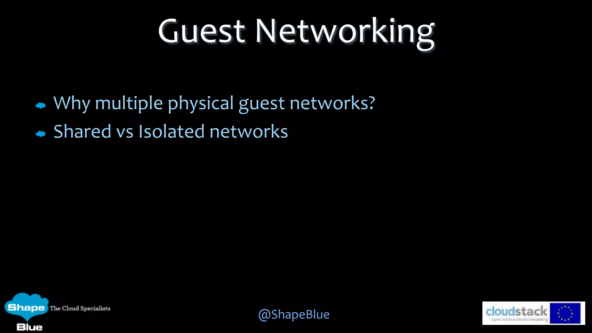 Cloudstack Networking Ppt