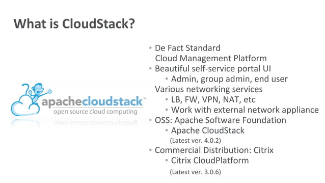 CloudStack Networking at CloudOpen Japan | PPT
