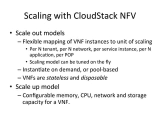Network Functions Virtualization and CloudStack | PPT