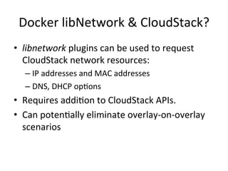 Directions for CloudStack Networking | PPT