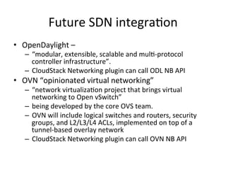 Directions for CloudStack Networking | PPT