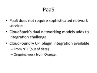 Directions for CloudStack Networking | PPT
