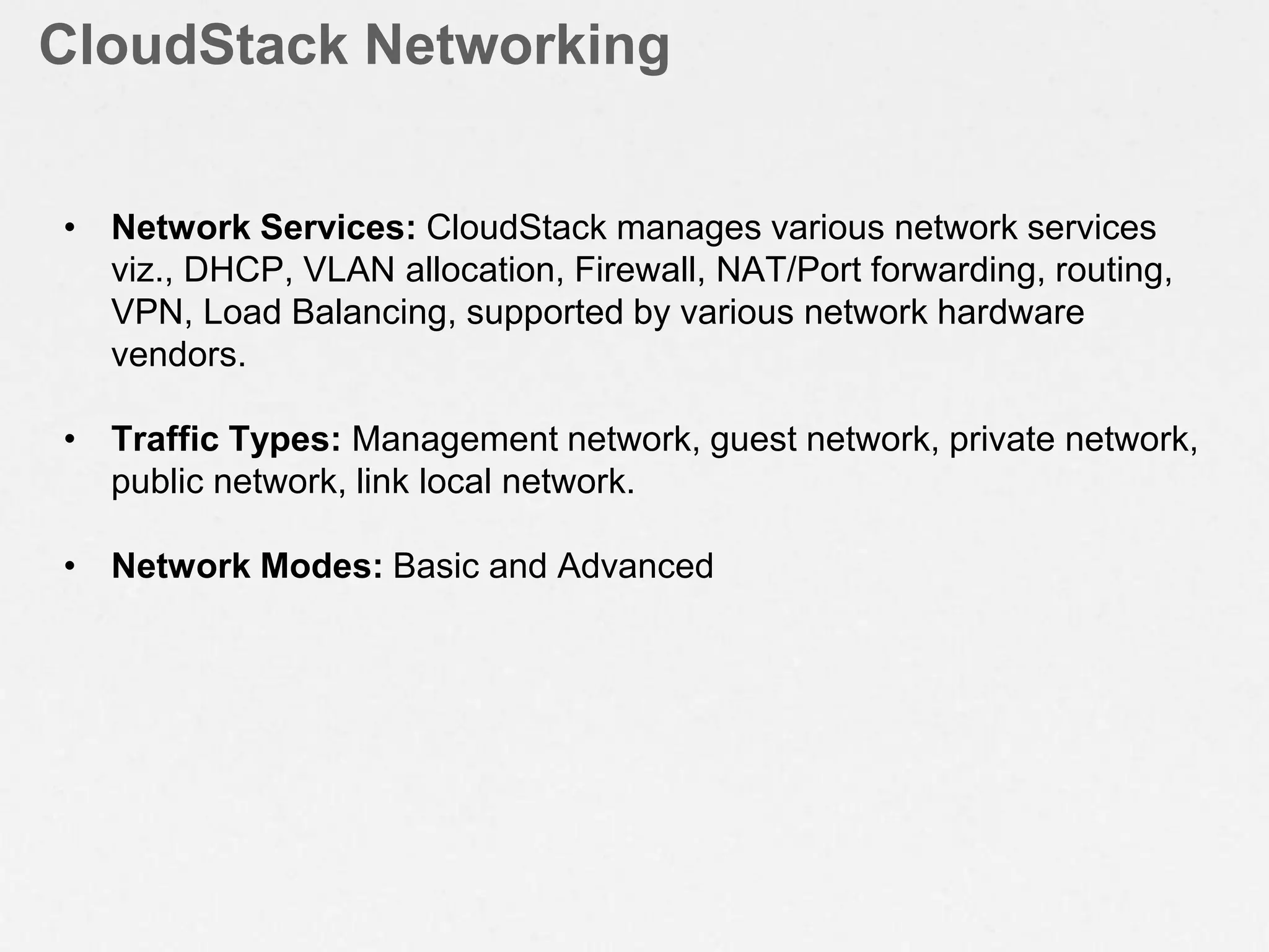 CloudStack Overview | PPTX