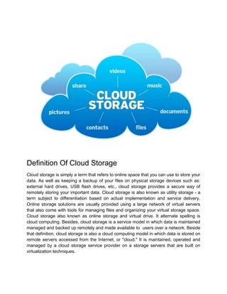 Cloud storage | PDF